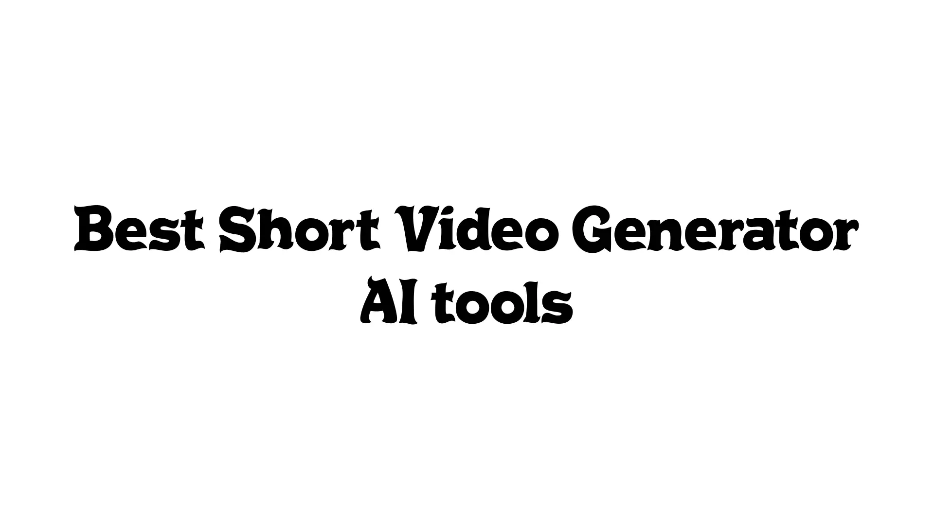 190+ Best Short Video Generator AI tools