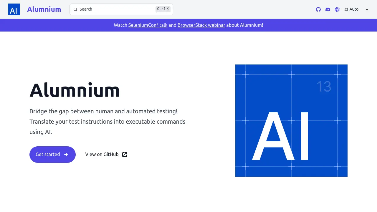 Alumnium - Bridge the gap between human and automated testing ...