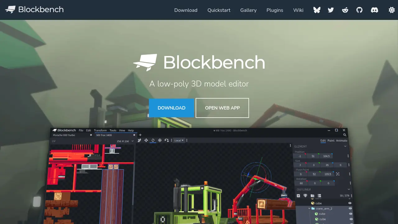 Blockbench - Free & Open Source Low-Poly 3D Model Editor
