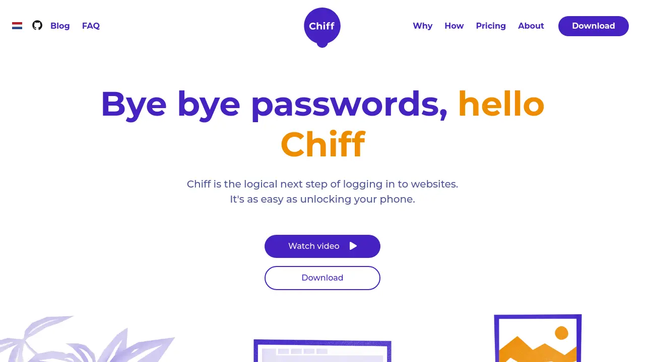 Chiff - Password-Free, Secure Website Login with Your Phone