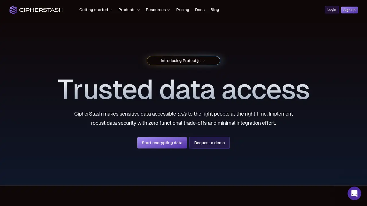 CipherStash - Trusted Data Access and Encryption-In-Use Platform