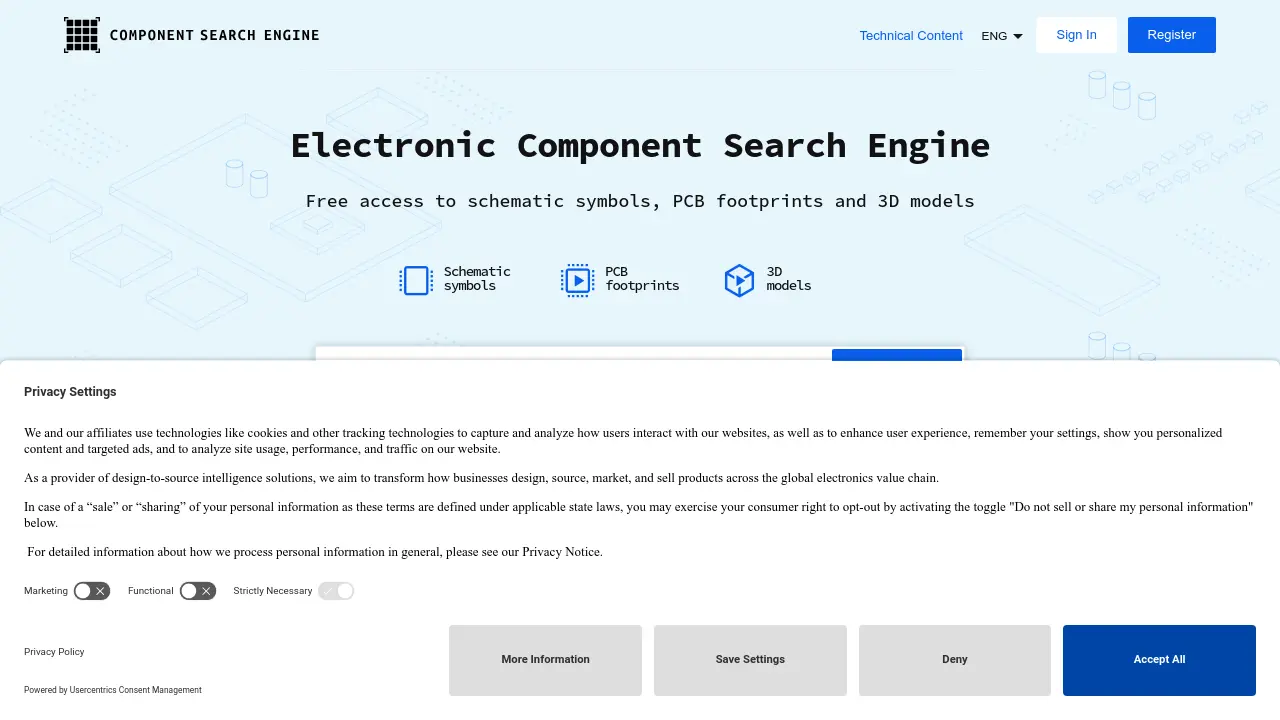 Component Search Engine - Free Electronic Component Models and ECAD ...