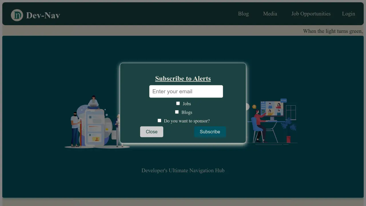 Dev-Nav - Developer's Ultimate Navigation Hub