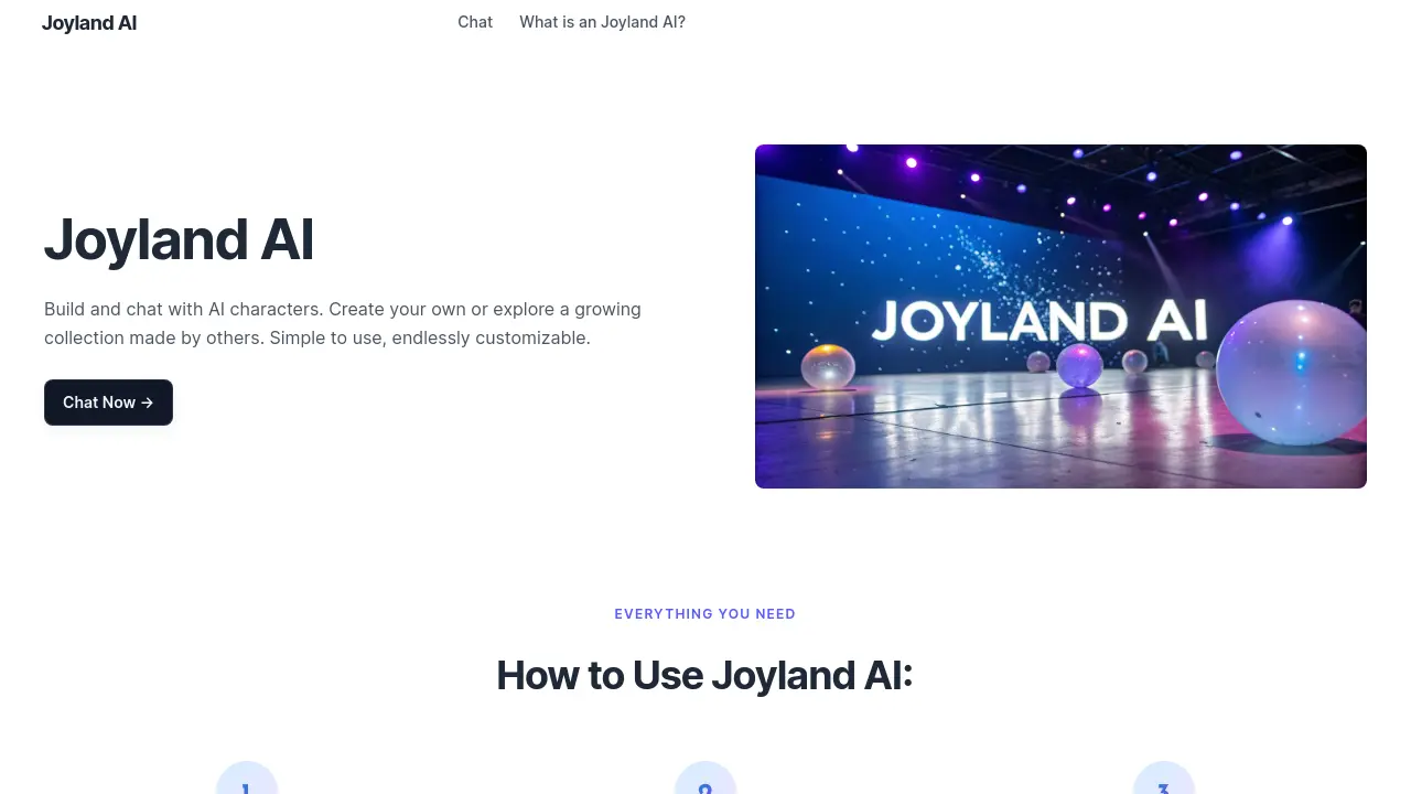 Joyland AI - Create, Customize, and Chat with AI Characters
