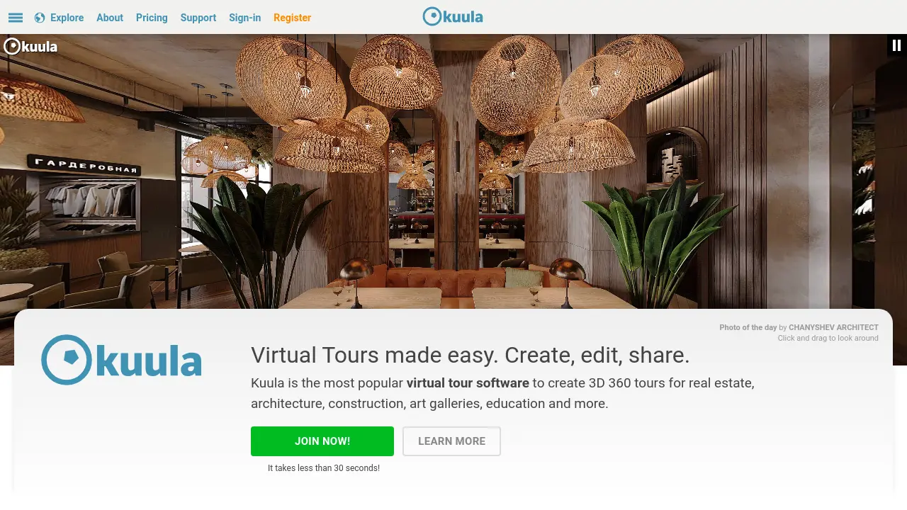 Kuula - Create, Edit, and Share Immersive 3D 360 Virtual Tours