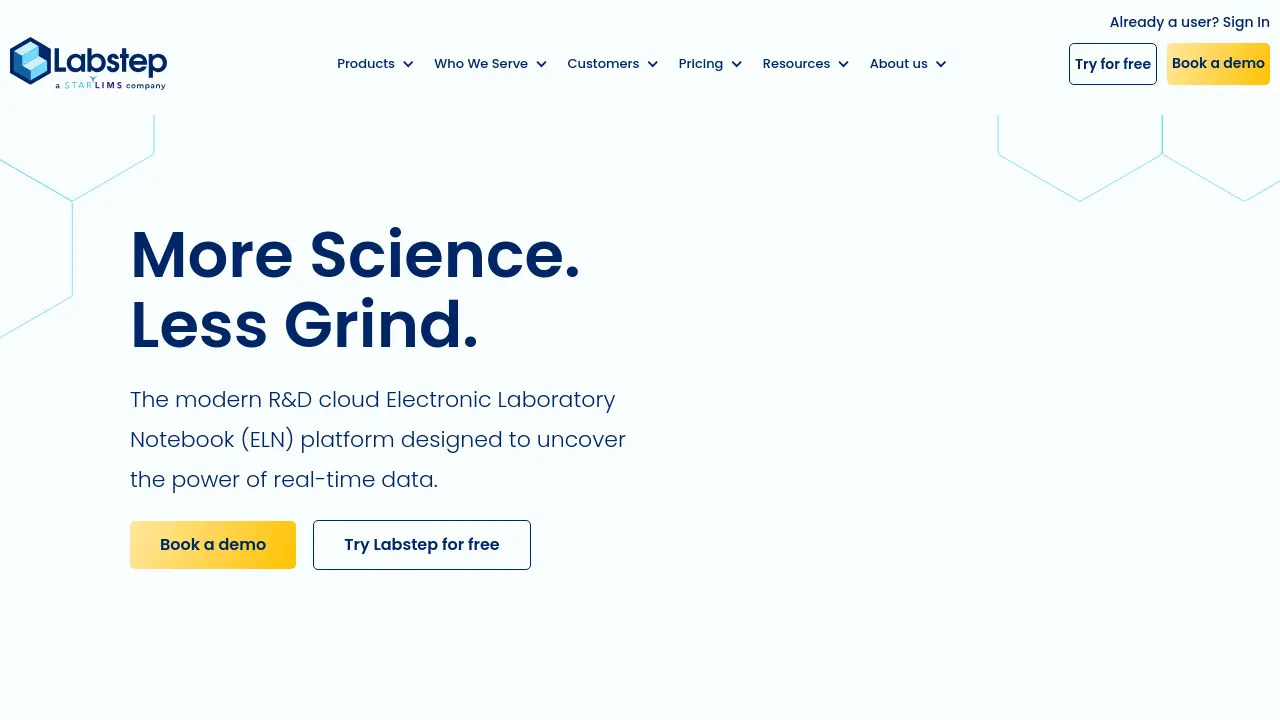 Labstep - Modern R&D Cloud ELN Platform for Real-Time Data Management