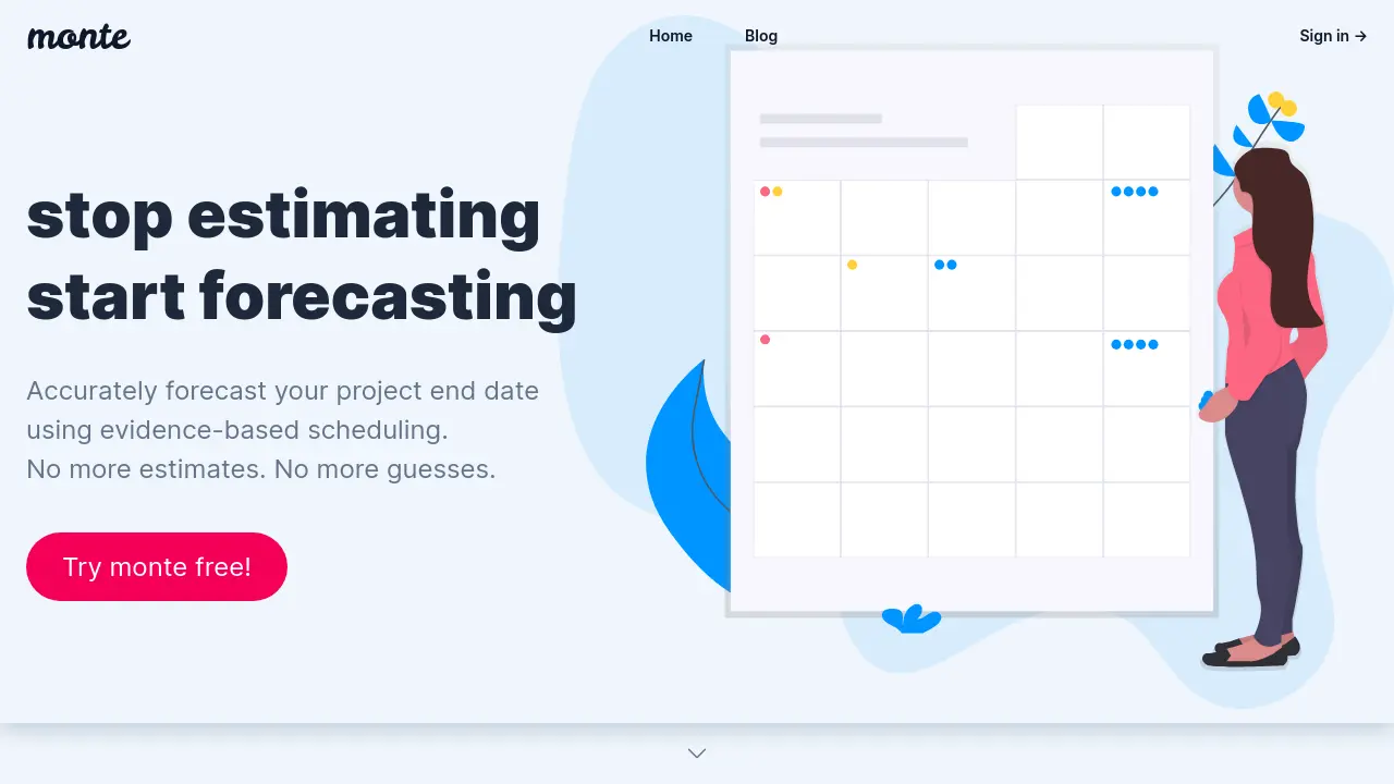 Monte - Accurate Evidence-Based Project Forecasting