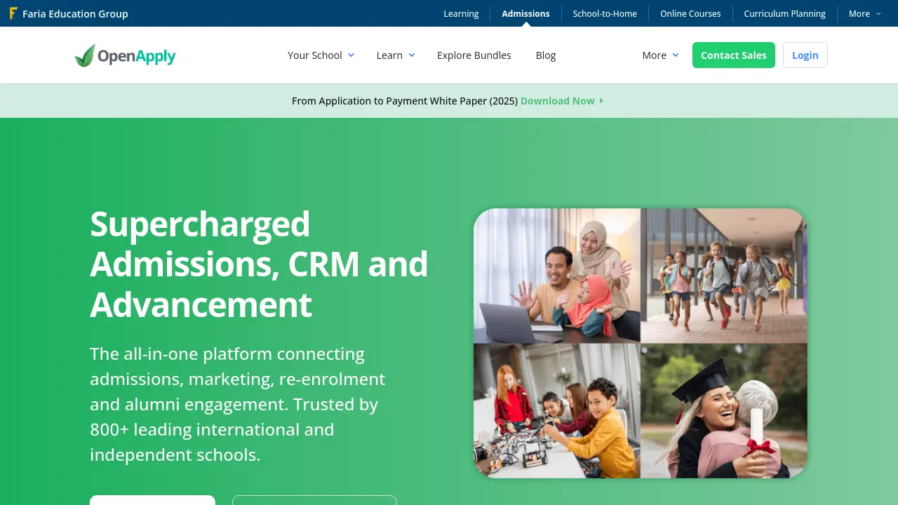 OpenApply - Unified Admissions, CRM & Advancement for Schools