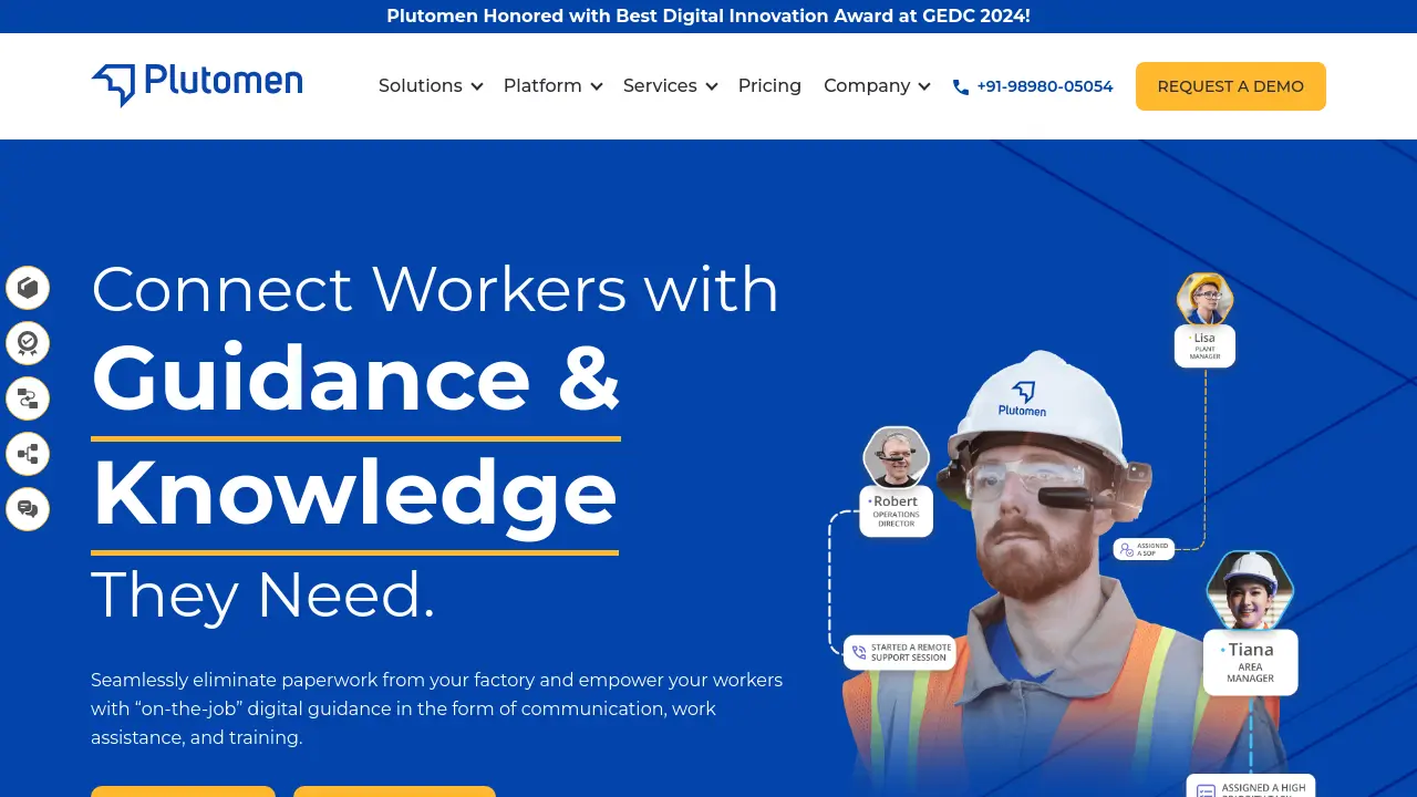 Plutomen - Empower Frontline Workers with AR-Powered Digital Solutions