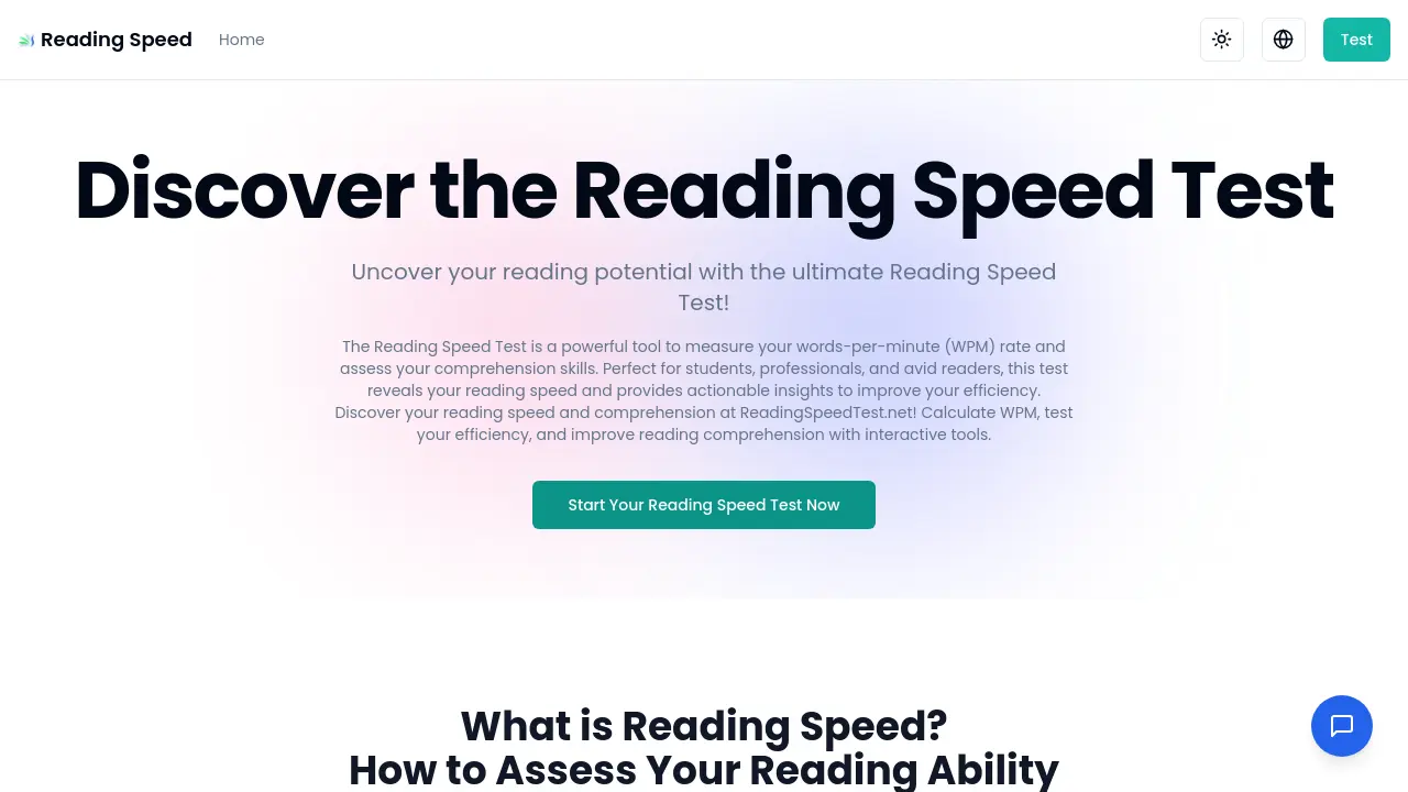 Reading Speed Test - Measure and Improve Your Reading Speed & Comprehension