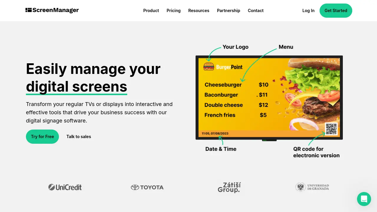 ScreenManager - AI-Powered Digital Signage Management for Modern Businesses