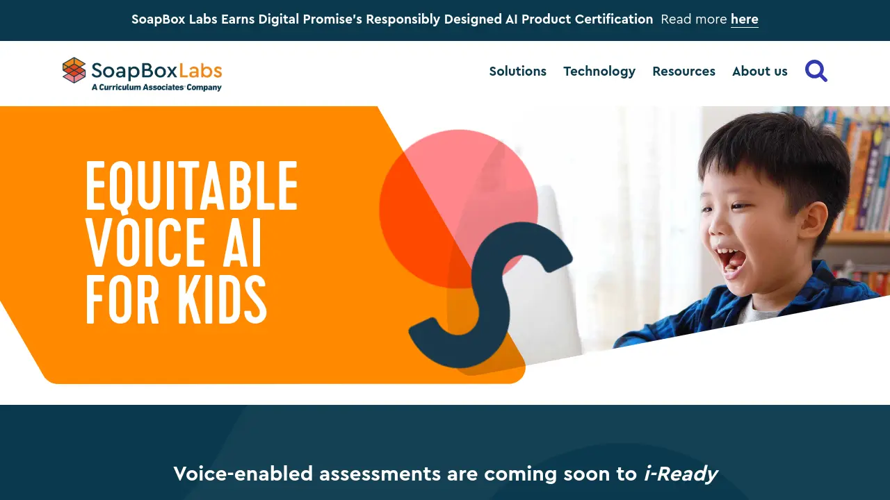 SoapBox Labs - Equitable Voice AI for Kids' Education