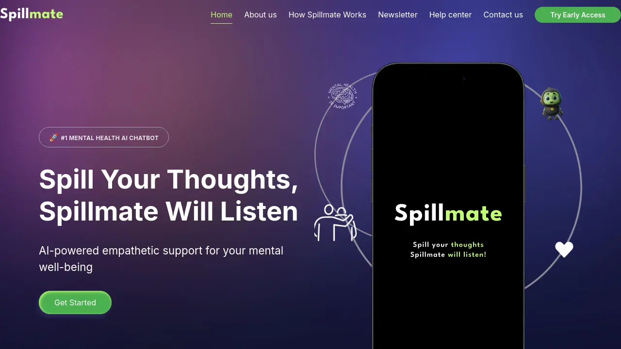 Spillmate - AI-Powered Empathetic Mental Health Support