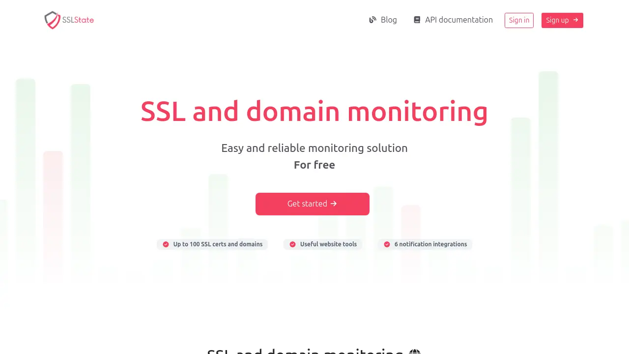 SSLState - Effortless Free SSL and Domain Monitoring Tool