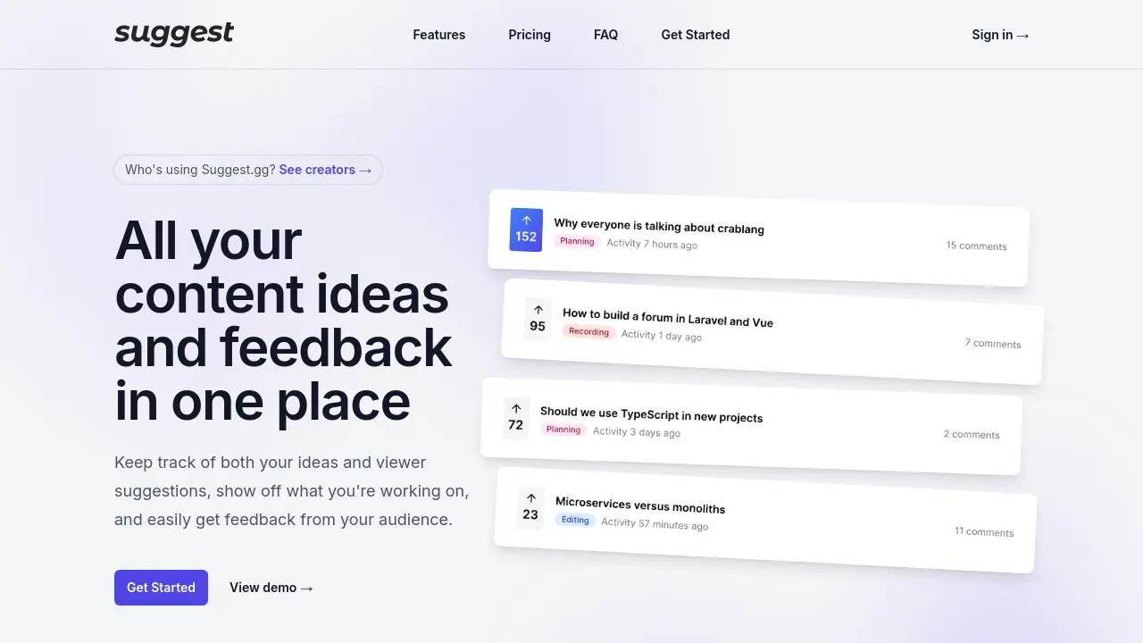 Suggest.gg - Alternatives and Competitors