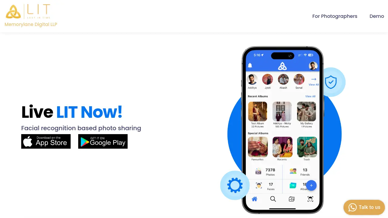The LIT App - Facial Recognition-Based Photo Sharing Made Effortless