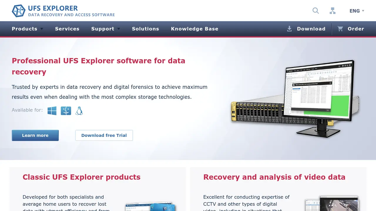 UFS Explorer - Comprehensive Data Recovery Solutions for All Storage Media