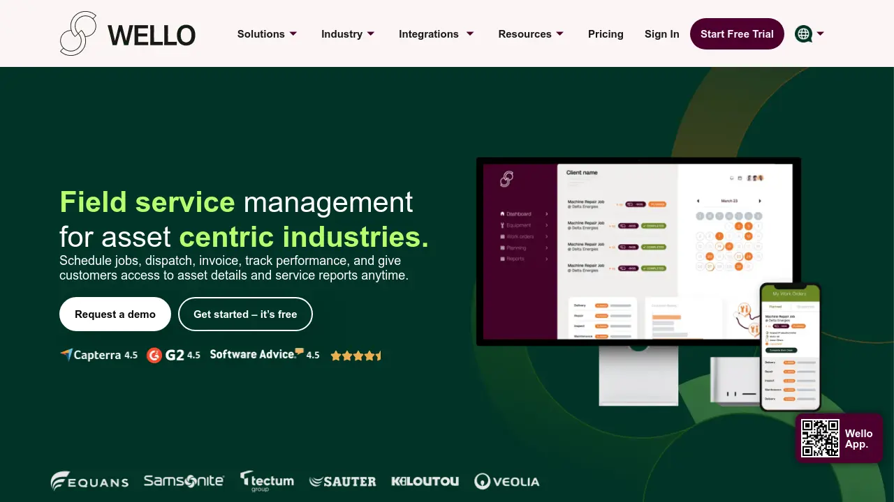 Wello Solutions - Streamline Field Service Management for Asset-Centric Teams